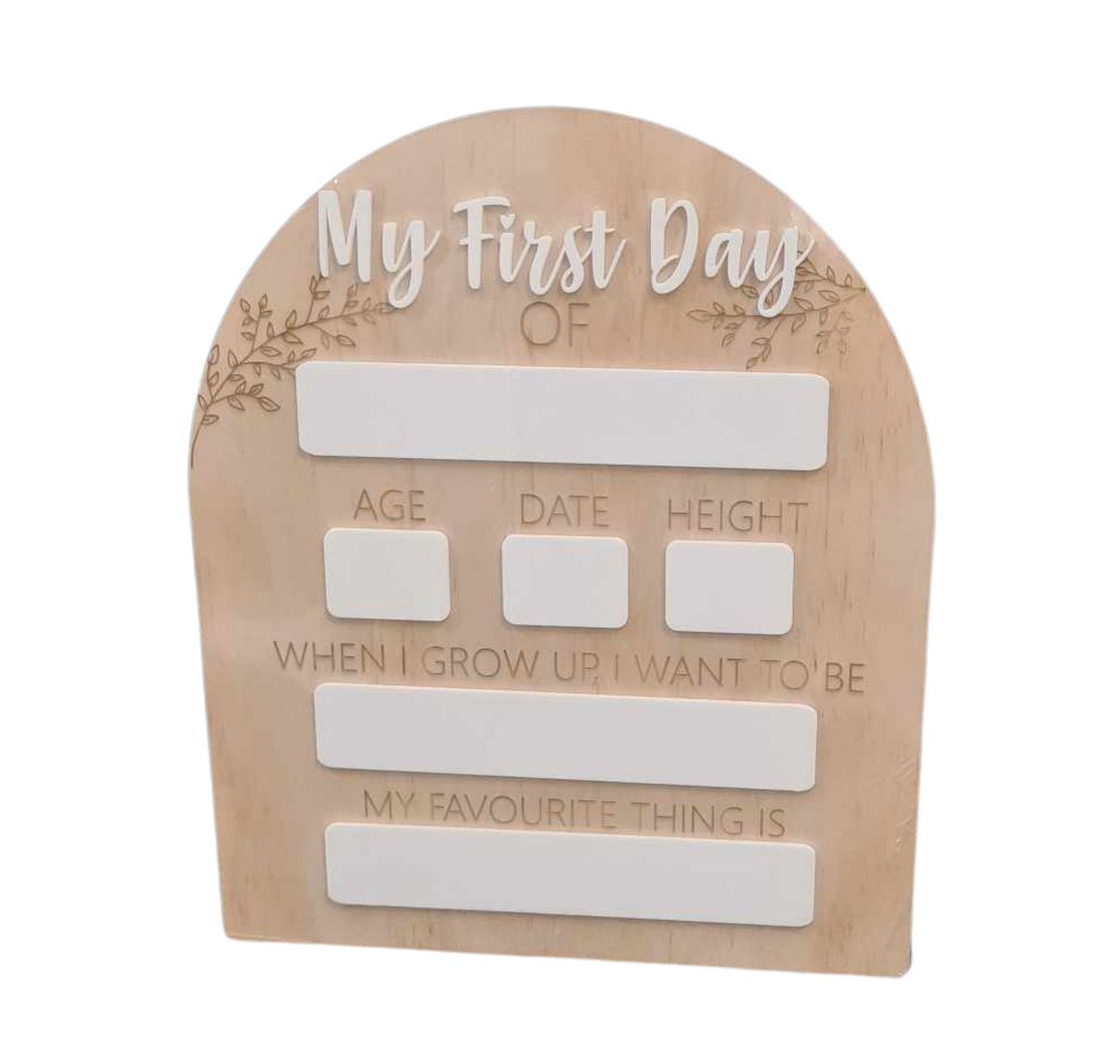 My First Day Board – Pelican Designs